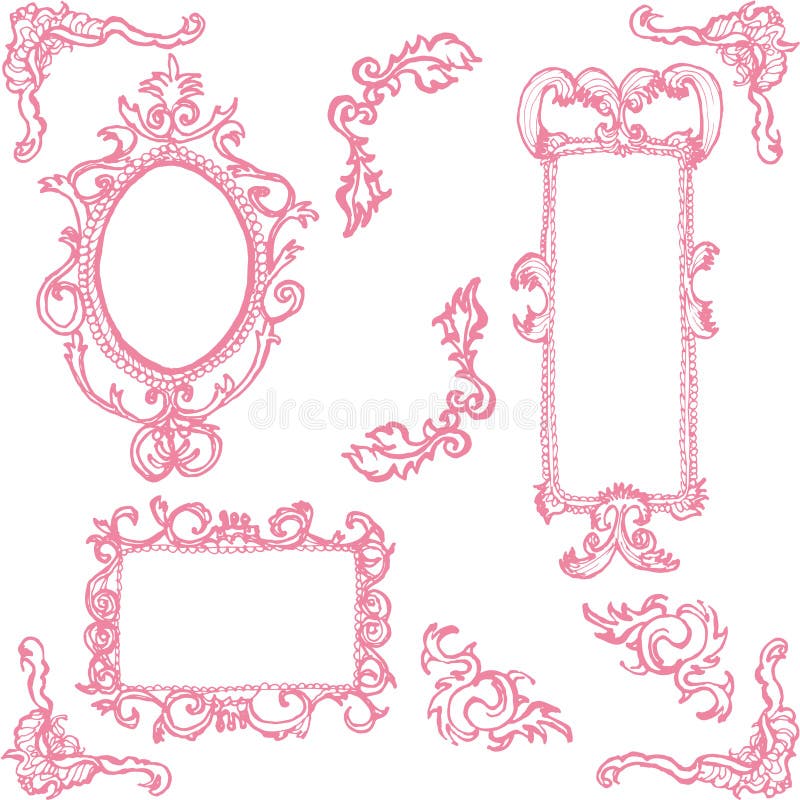Gothic frames. stock vector. Illustration of decoration - 42752879