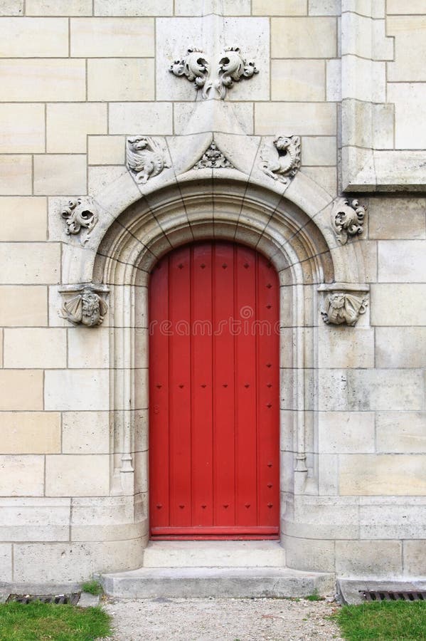 Gothic front door stock image. Image of decoration, mystical - 96236223