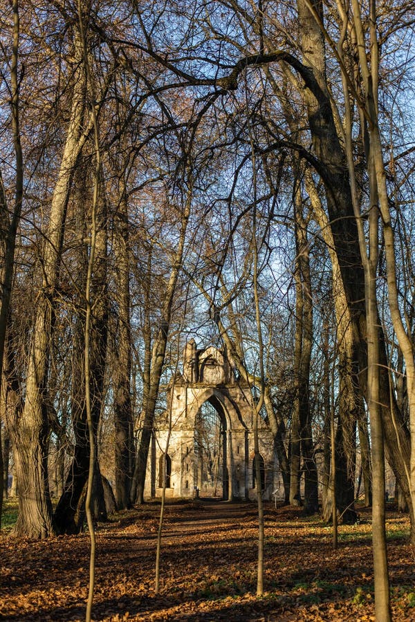 Gothic Gate. Clock Tower.the Demidovs Estate. Long-range Plan Stock ...