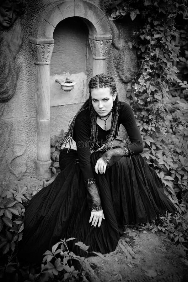 Gothic girl stock image. Image of gaze, goth, gothic - 10421241