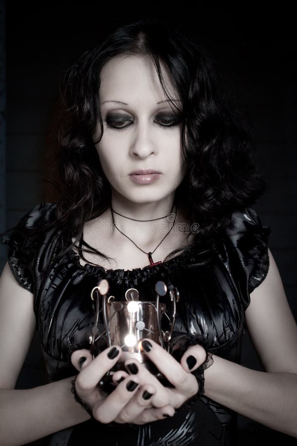 Gothic girl stock image. Image of girl, grief, misery - 28750399