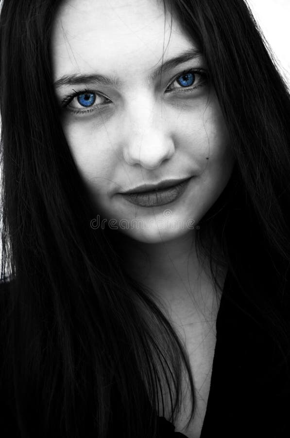 Gothic girl stock photo. Image of smile, people, brunette - 387690