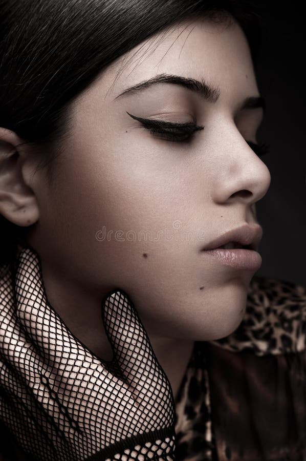 Gothic Headshot stock photo. Image of desaturated, head - 22874762