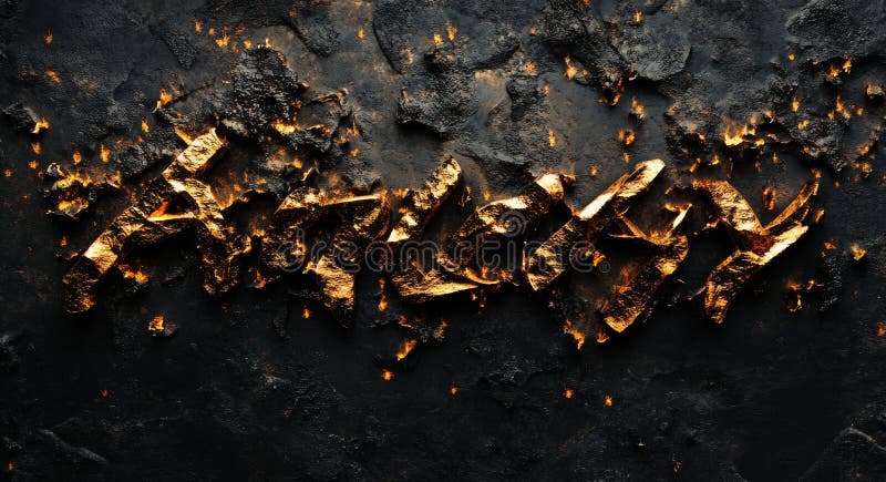 Gothic-inspired Text Design Set Against a Rustic Metal Background with ...