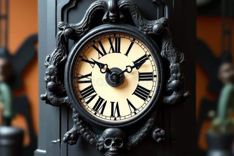 Gothic Inspired Timepiece stock illustration. Illustration of features ...
