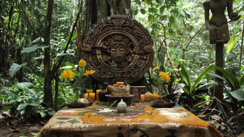 A Gothic Interior of a Vampire Castle of Transylvania, Lit by Candles ...
