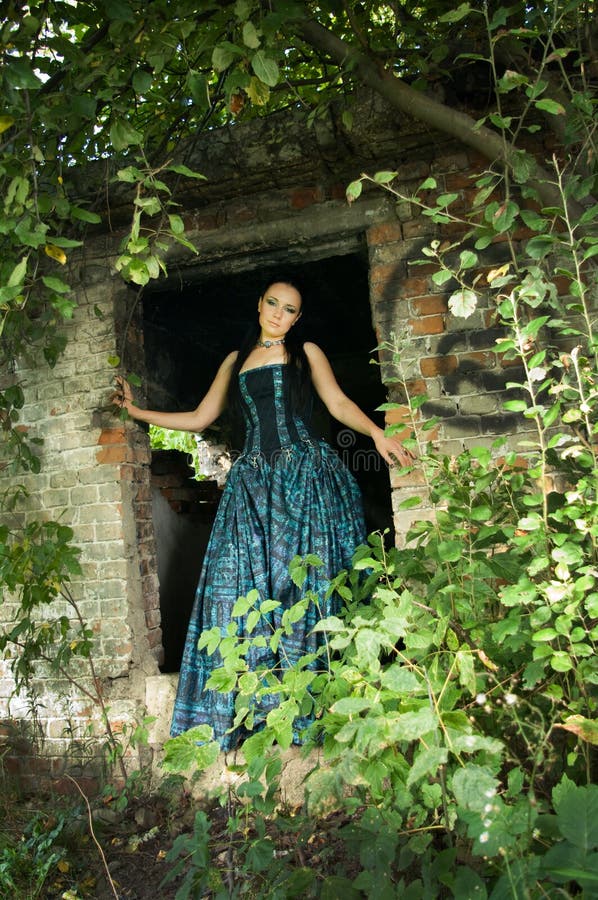 Gothic lady stock image. Image of woman, alternative - 16495255