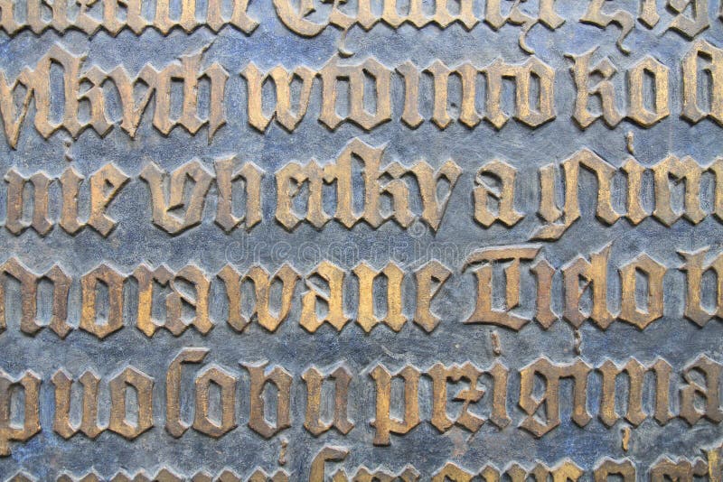 Gothic Letters Text Background Stock Photo - Image of gothic ...