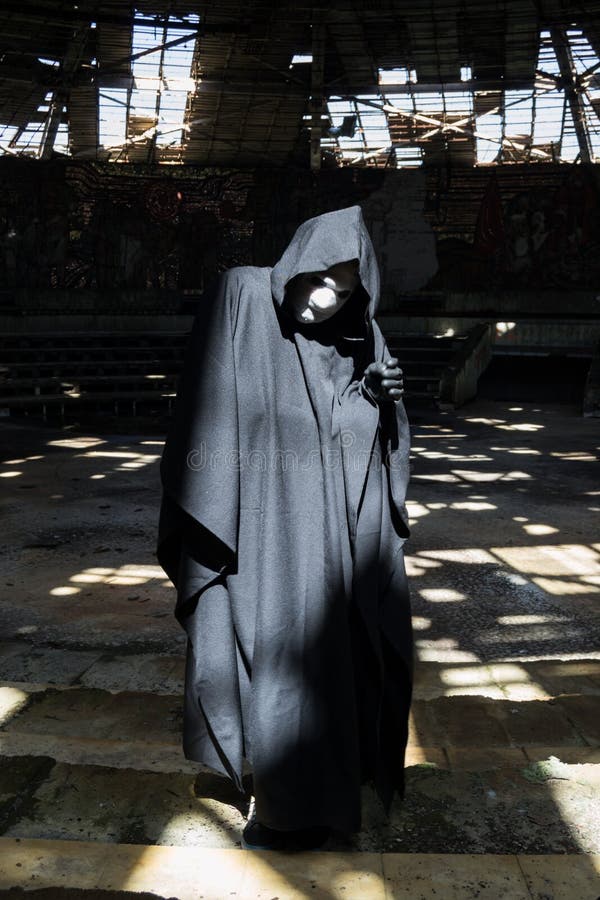 Gothic man with robe stock image. Image of terror, horror - 46928061