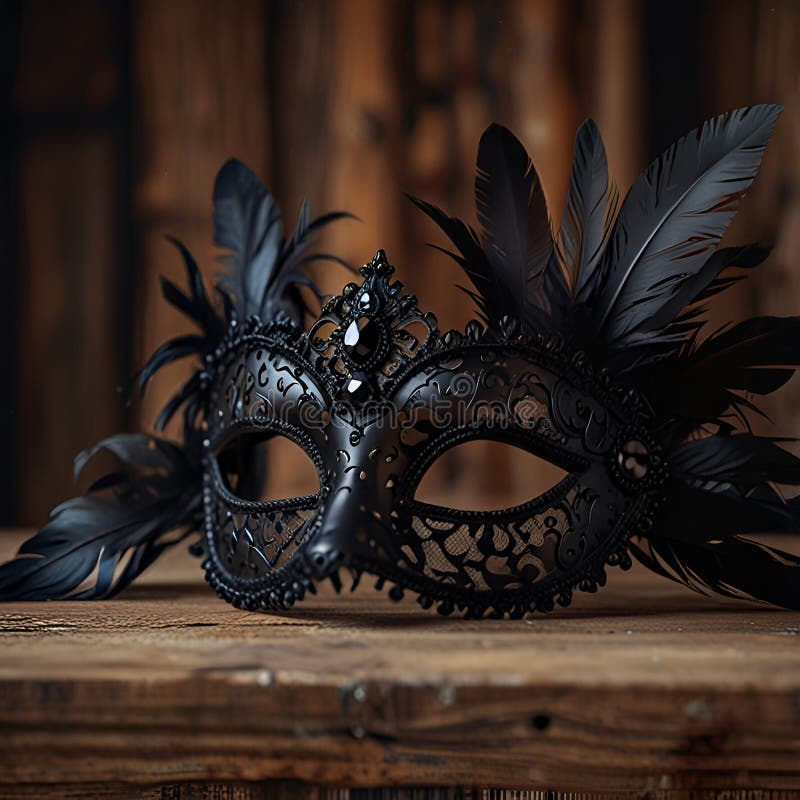 Gothic Masquerade Mask, Generative Ai Stock Illustration - Illustration ...