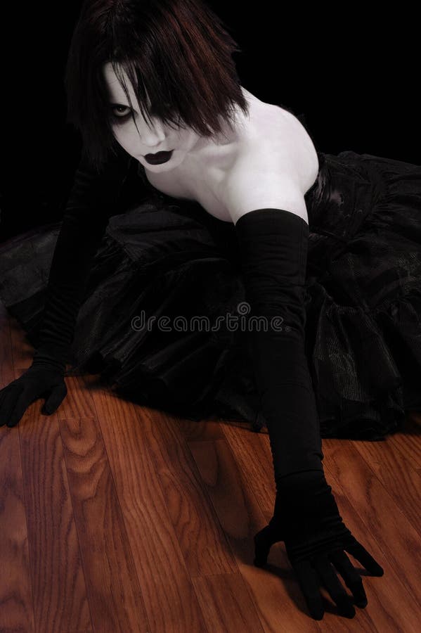Gothic Temptress stock image. Image of smiling, white - 5457253