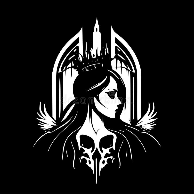 Gothic - Minimalist and Simple Silhouette - Vector Illustration Stock ...