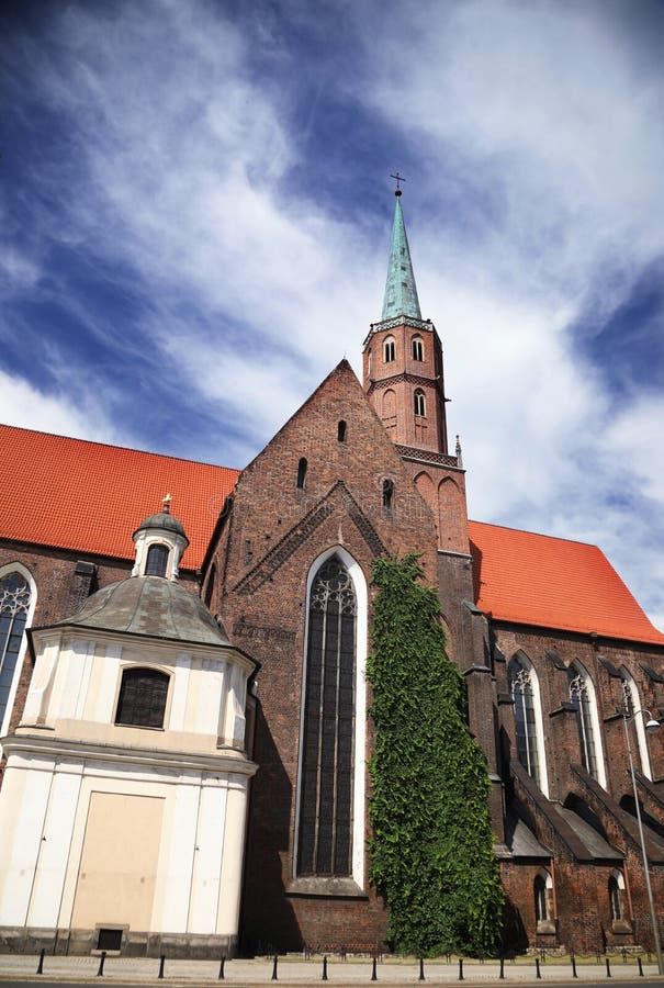 Gothic Monastery Church of St. Bernard, Wroclaw, Poland Stock Image ...