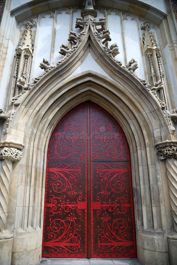 Gothic Monastery Church of St. Bernard, Wroclaw, Poland Stock Photo ...