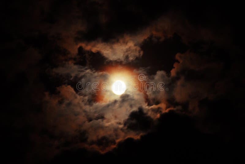 Gothic Moon II stock image. Image of skies, cloud, scary - 222910401