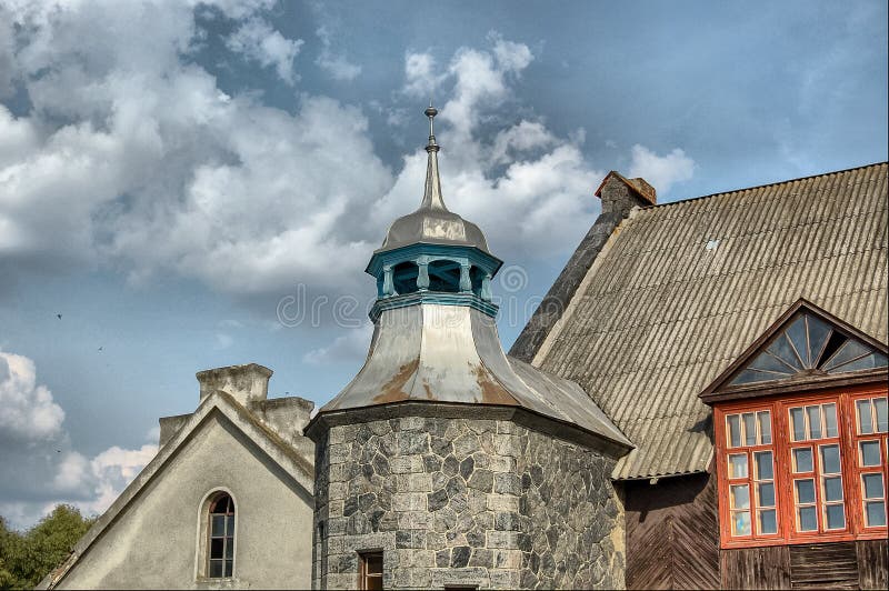 Gothic Old Town Architecture Building Stock Image - Image of gothic ...