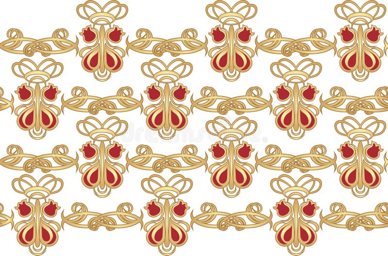 Gothic ornament. Pattern stock vector. Illustration of gold - 12294713