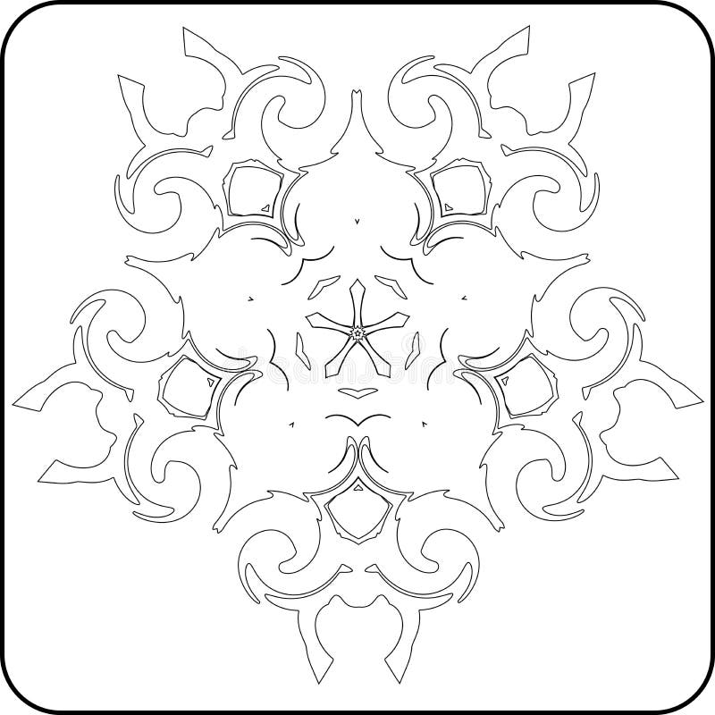 Gothic Style Pattern of Curves Stock Vector - Illustration of ...