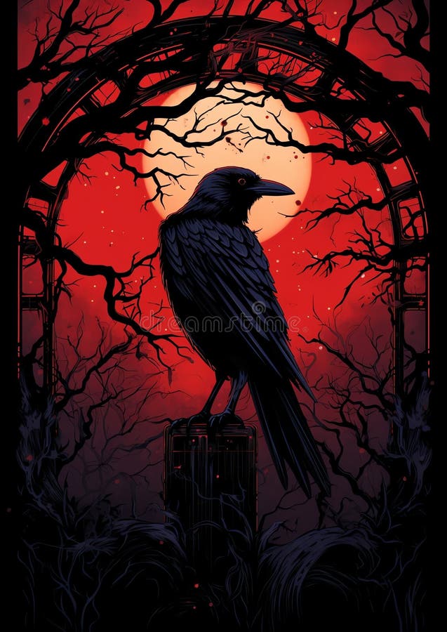 Gothic Raven Stock Illustrations – 4,058 Gothic Raven Stock ...
