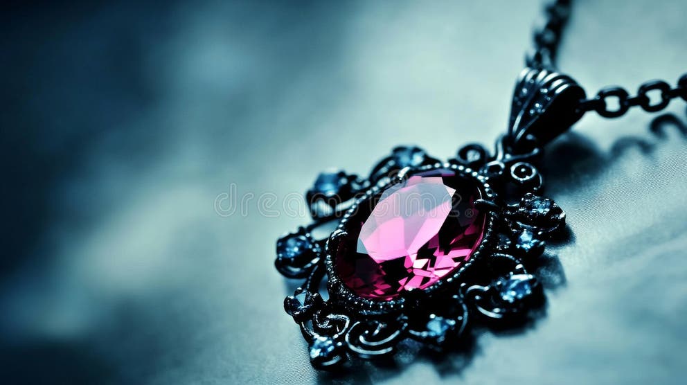 Gothic Ruby Pendant Embodies the Concept of Dark Elegance in Jewelry ...