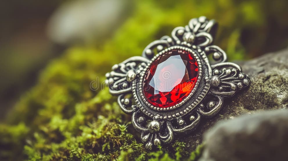 Gothic Ruby Pendant is the Epitome of Dark Elegance in the Realm of ...