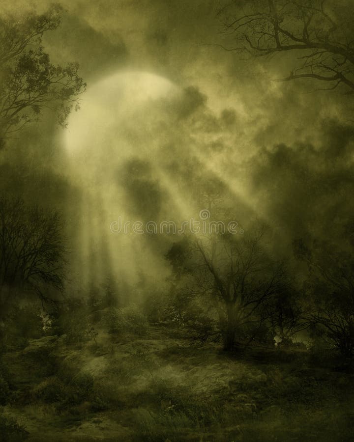 Gothic scenery 01 stock illustration. Illustration of magic - 7748242