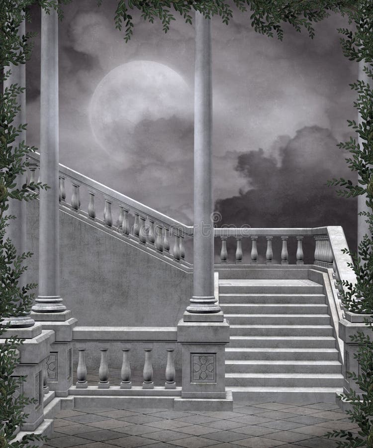 Gothic scenery 108 stock illustration. Illustration of backdrops - 10469455