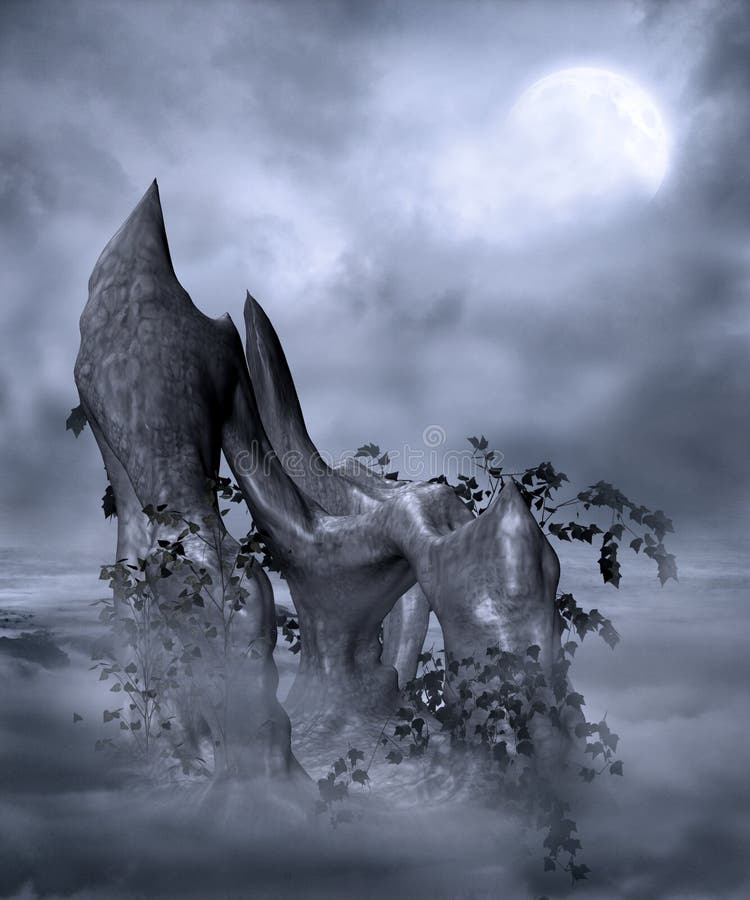 Gothic scenery 30 stock illustration. Illustration of background - 7872393