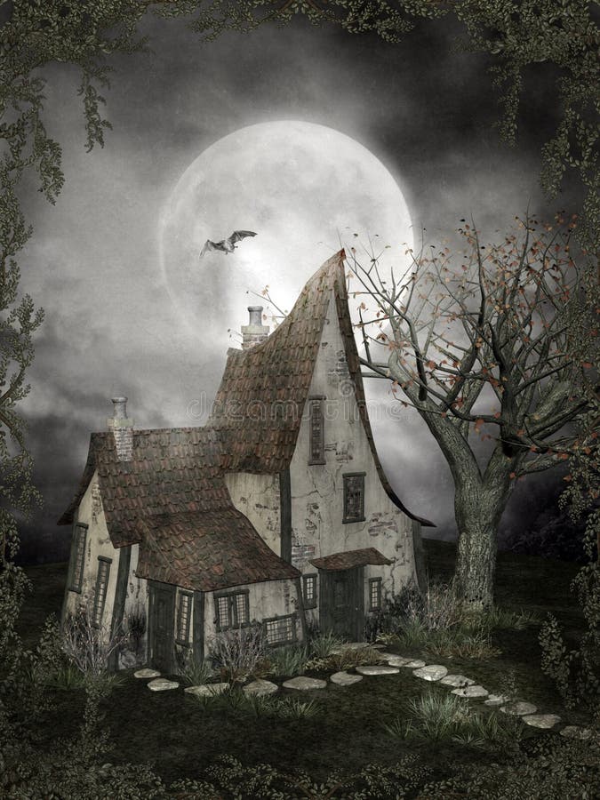 Gothic scenery 10 stock illustration. Illustration of dead - 7853903