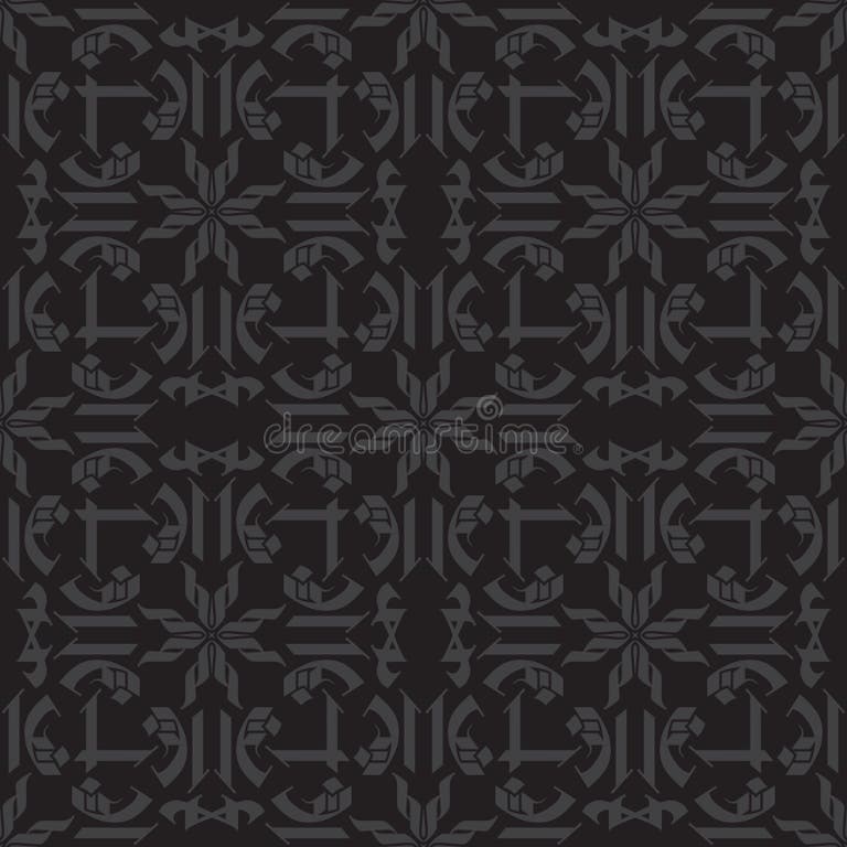 Gothic seamless pattern stock vector. Illustration of element - 57780570