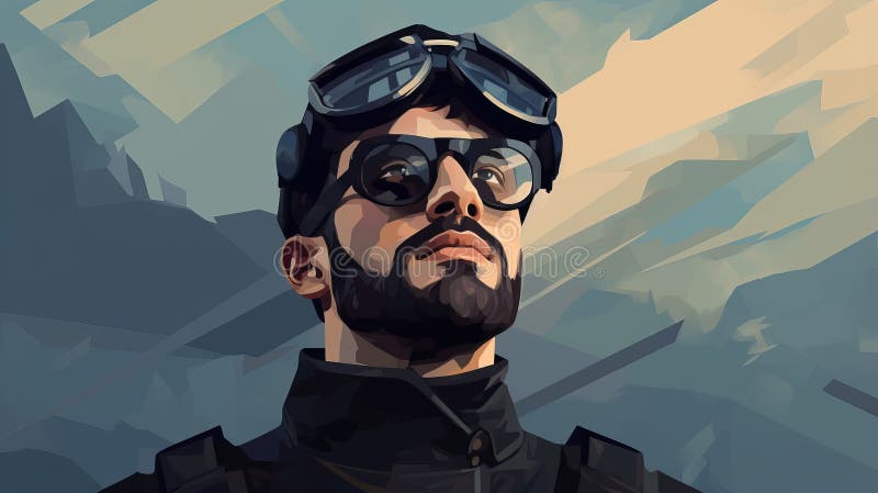 Gothic Software Developer Soldier Minimalist Drake-inspired Painting ...