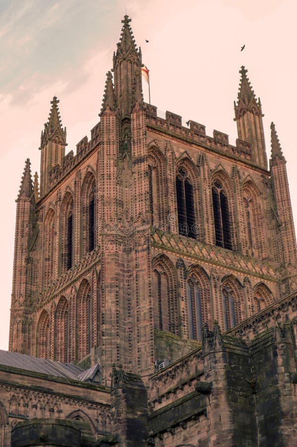 Hereford Cathedral Spires stock image. Image of quail - 391576929