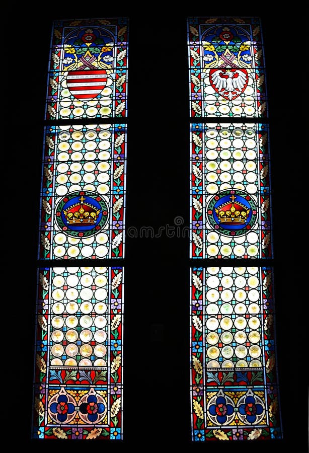 Gothic Stained-glass Window Stock Image - Image: 26634077