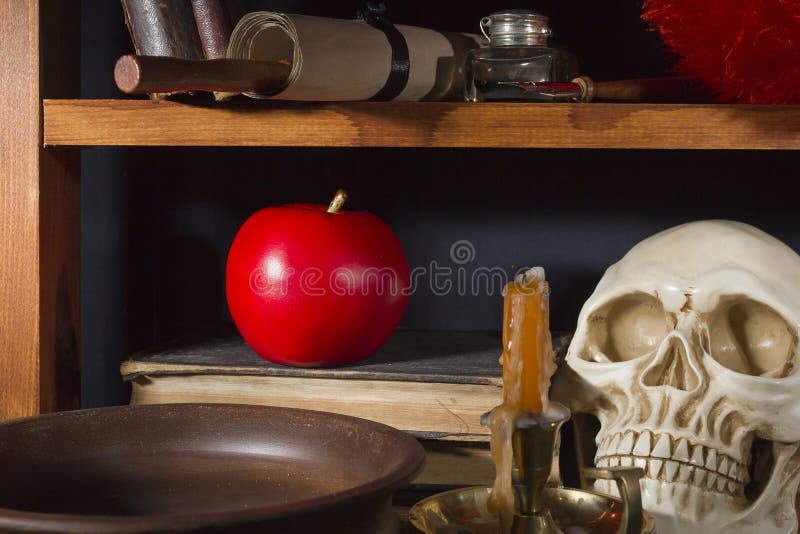 Gothic still life stock image. Image of copysapce, halloween - 94991707