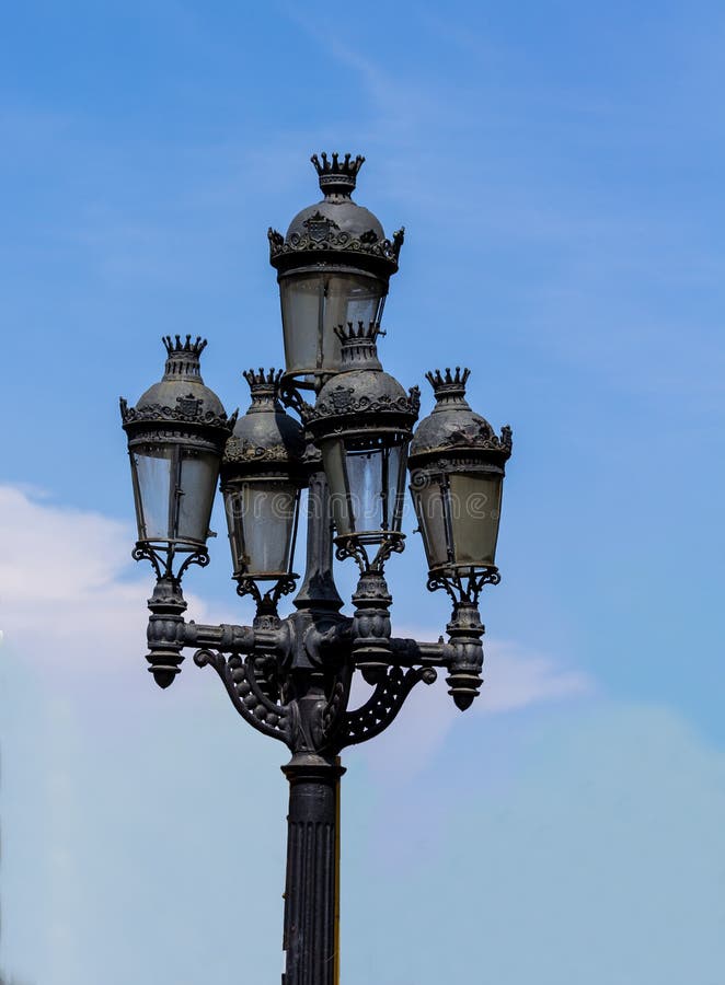 Gothic Street Light stock image. Image of detail, black - 37473265