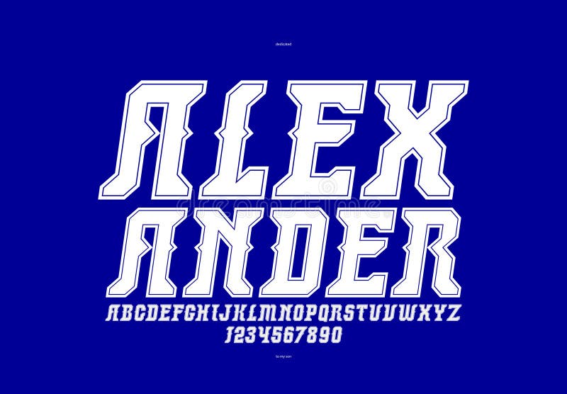 Gothic Strong and Heavy Vector Typeface for Emblems and Logos, Medieval ...