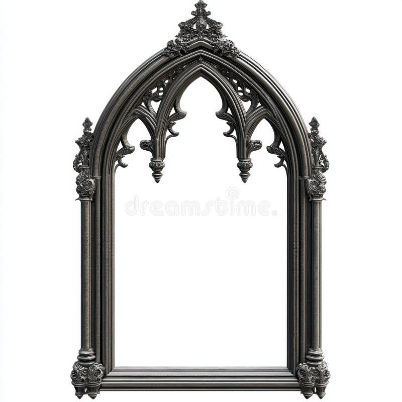 A Gothic-style Archway Frame, Ornate and Detailed, Designed for ...