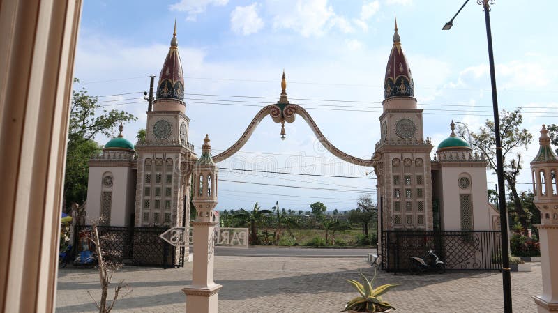 Gothic Style Building. Beautiful White Building. Exotic Building ...