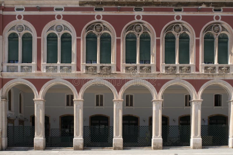 Gothic Style Buildings in a Square in Split Stock Photo - Image of ...