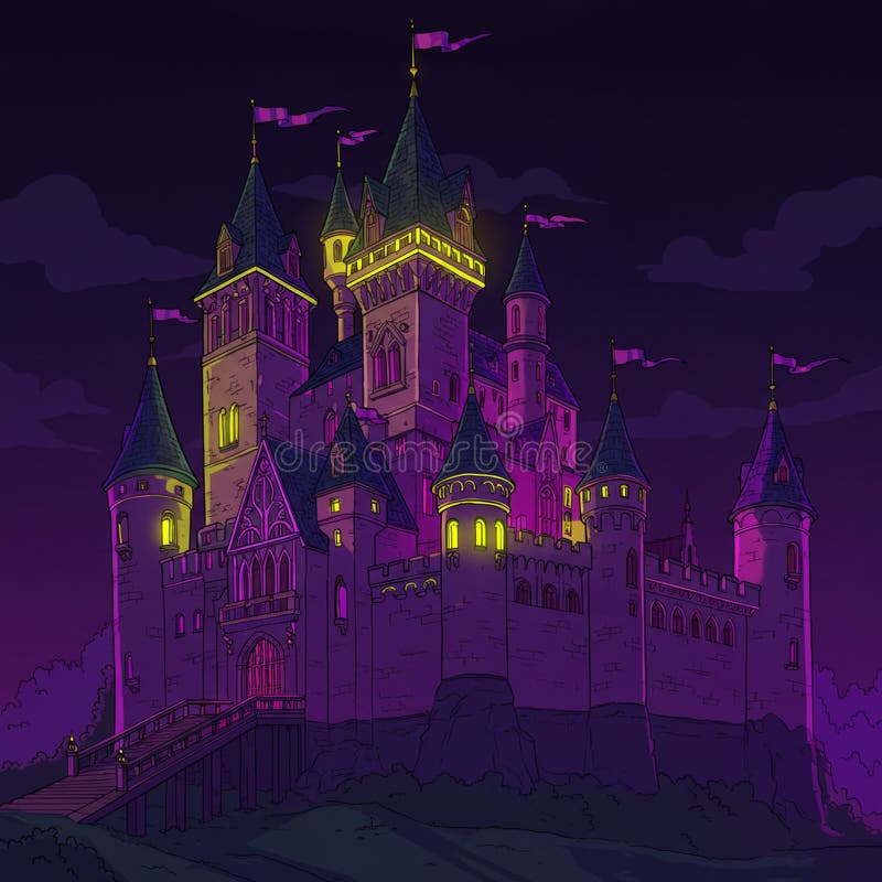 Gothic Castle Structure Stock Illustrations – 4,348 Gothic Castle ...