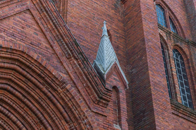 Gothic-style Church, Characterized by Its Pointed Arches, Tall Spires ...