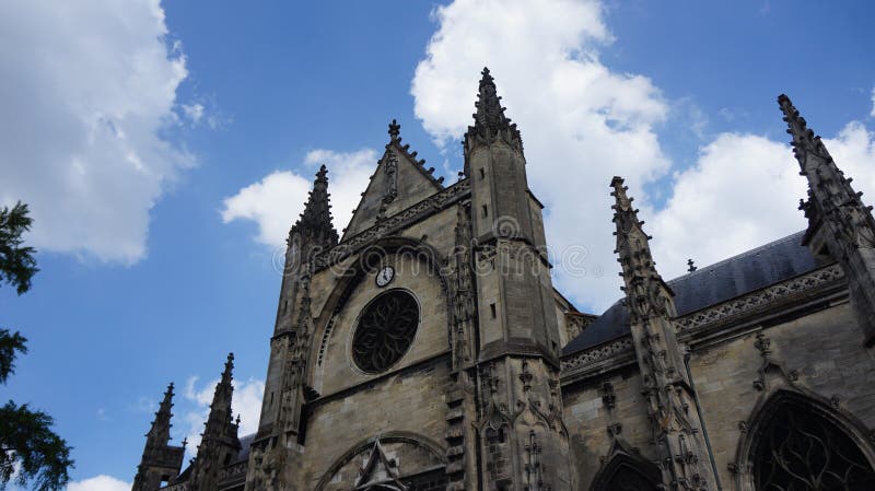 Gothic Style Church in France Stock Image - Image of france, gold ...