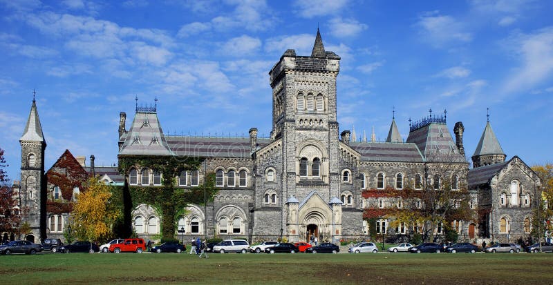 Gothic Style College Building Stock Photo - Image of building, fall ...