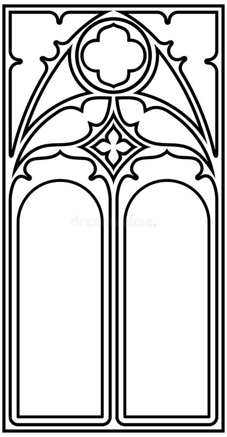 Gothic Windows. Vintage Frames Stock Vector - Illustration of frames ...