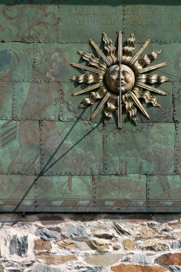 Gothic Sun Dial stock photo. Image of astronomical, bronze - 570114
