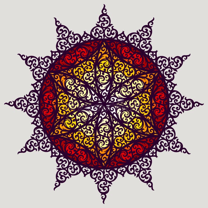 Gothic sun stock illustration. Illustration of architectural - 49482462