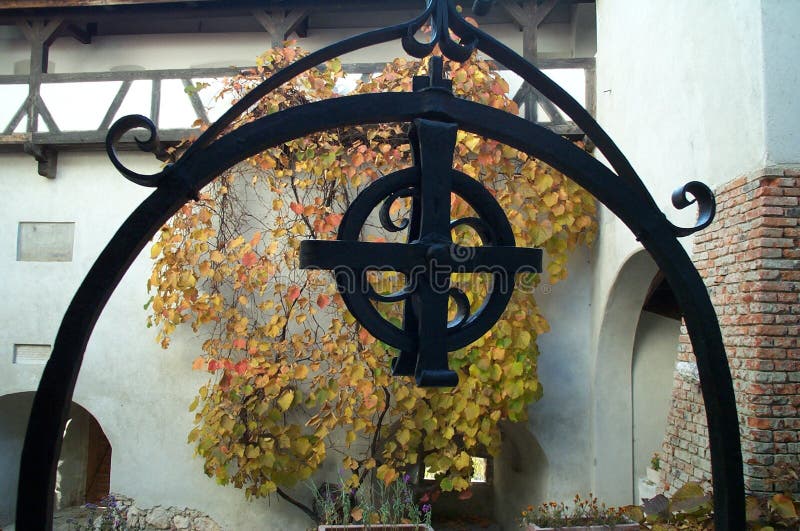 Gothic symbol stock image. Image of history, fortified, courtyard - 485