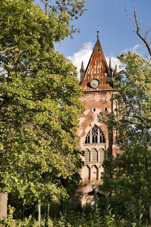 Gothic tower stock image. Image of medieval, green, building - 27745343
