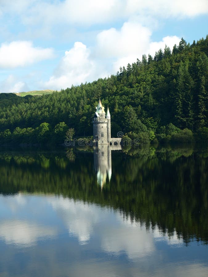 Gothic tower stock photo. Image of powys, vyrnwy, peacful - 6198514