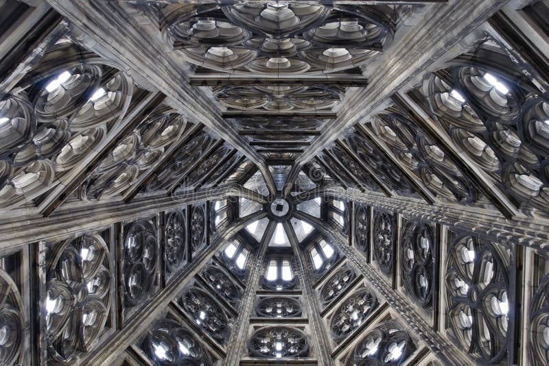 Gothic tower decoration stock photo. Image of window, white - 6933552